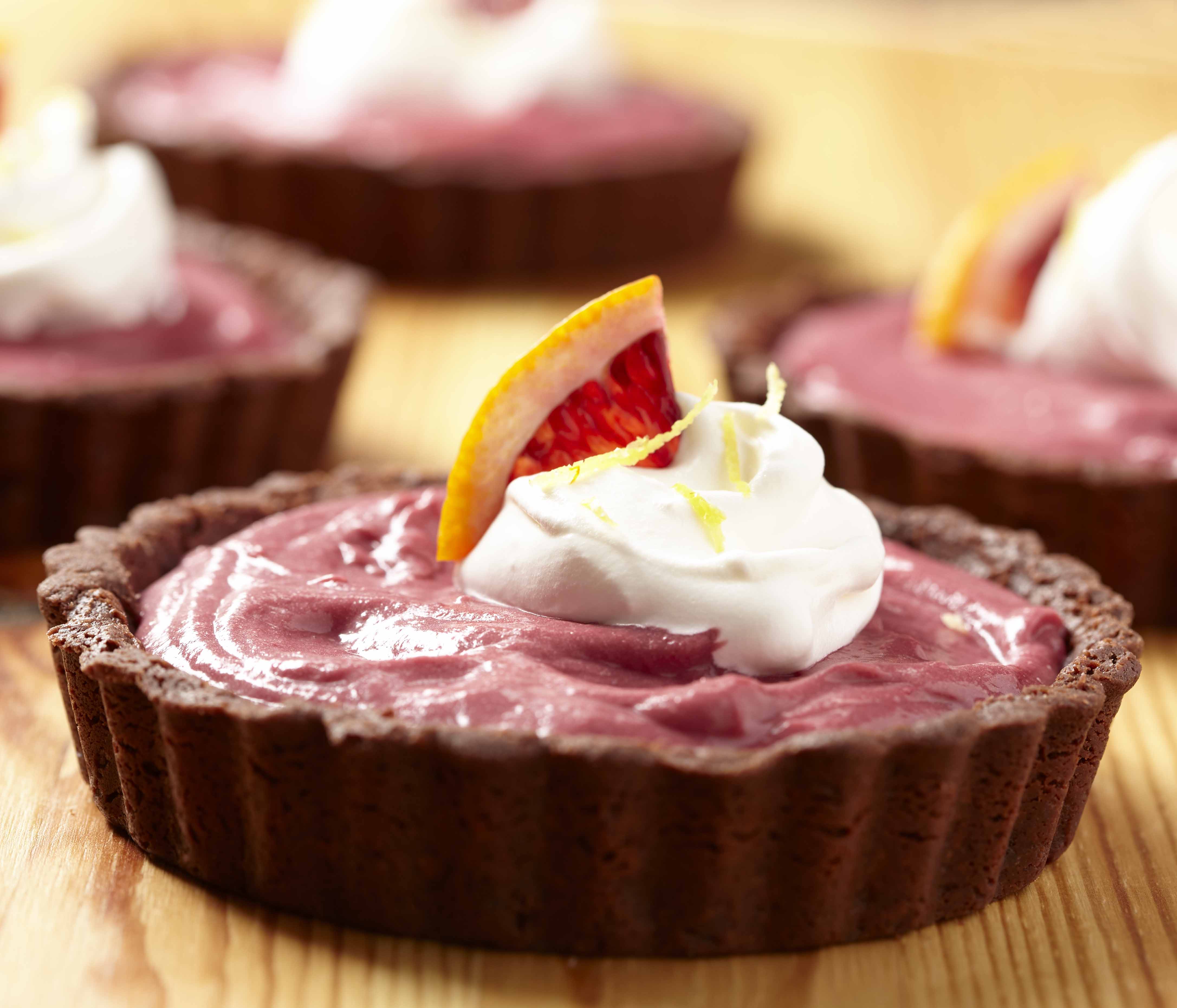 Blood Orange Tart with Chocolate Orange Crust | Sunkist