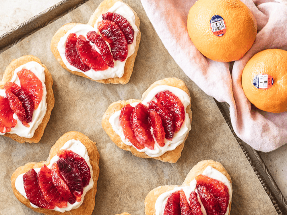 Blood Orange Heart Tarts | Sunkist