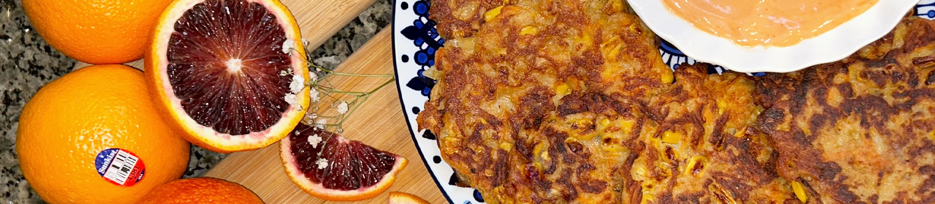 Savoury Sunkist® Blood Orange Fritters | Sunkist